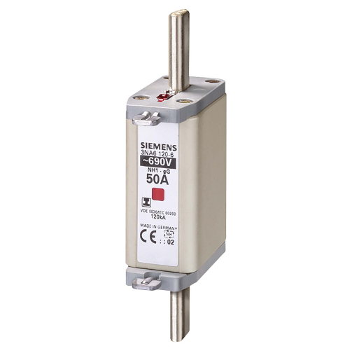 LV HRC Fuse GL/GG NH1, 50A, AC 690V/DC 440V Comb. indicat. grip lugs ...